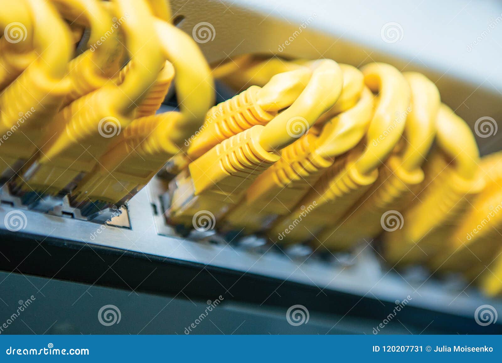 Technology and Communication, Service Cabinets with Connected Wires ...