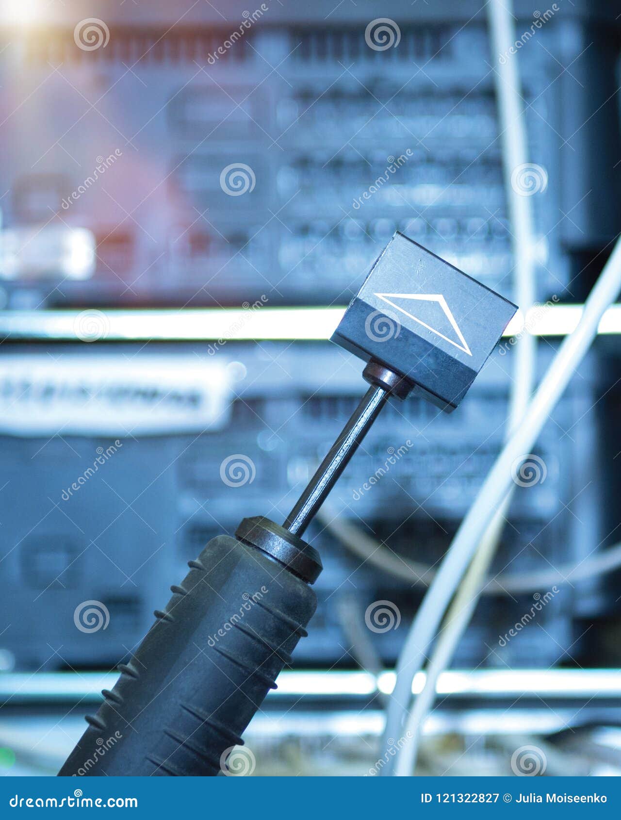 Technology and Communication, Service Cabinets with Connected Wires ...