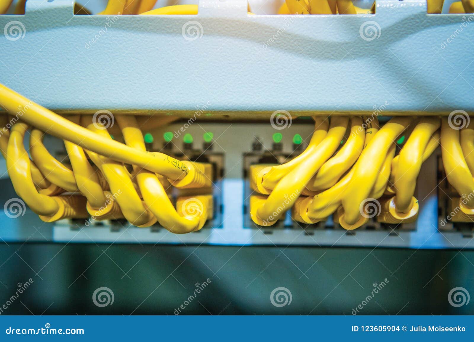 Technology and Communication, Service Cabinets with Connected Wires ...