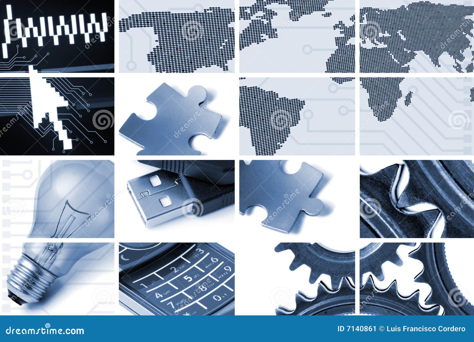 Technology and Communications Stock Image - Image of macro, frame: 7140861