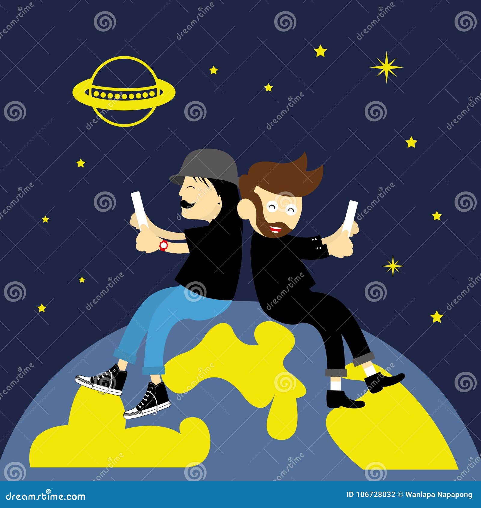 Technology and Communications Vector Cartoon Stock Vector ...