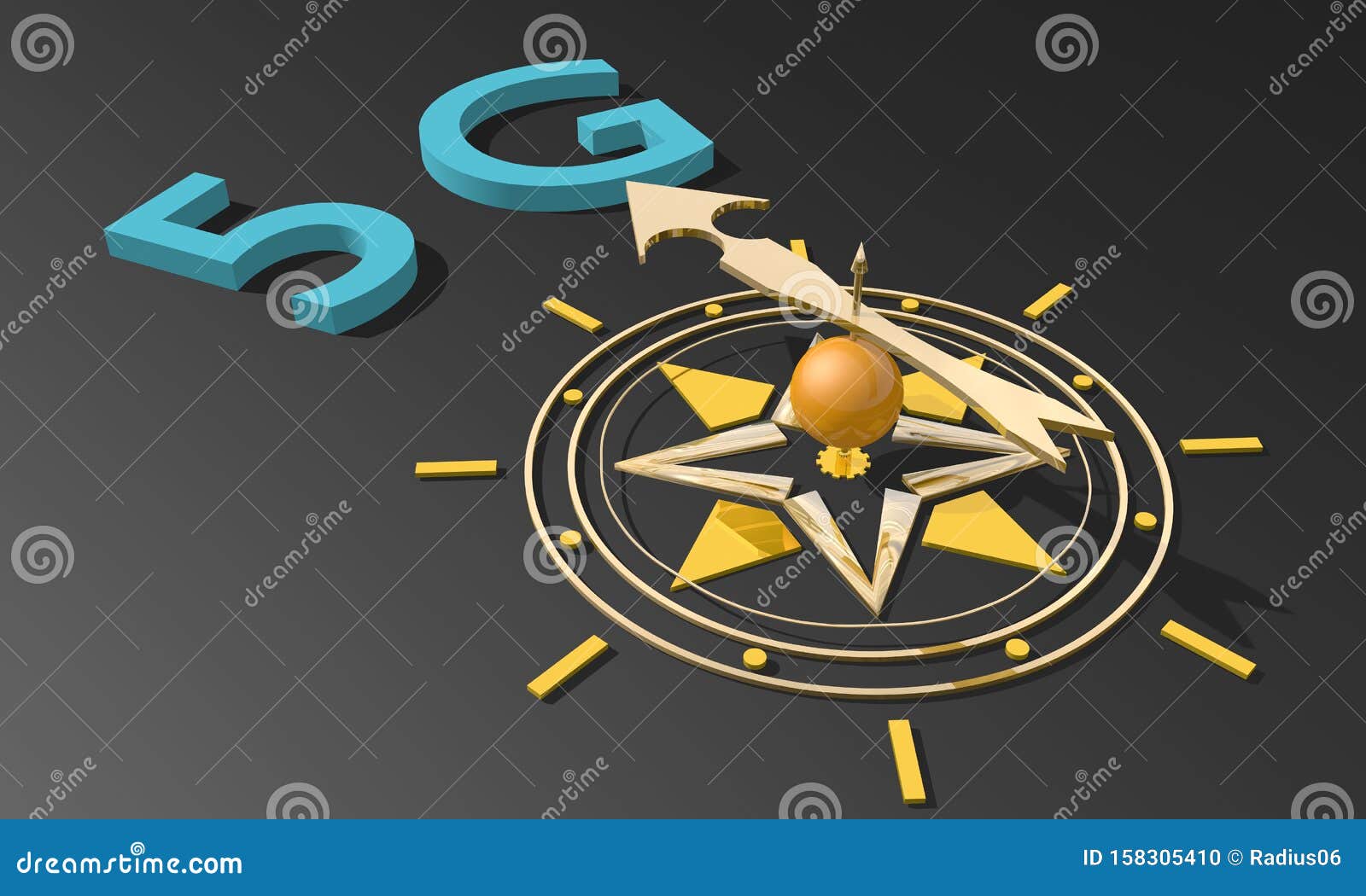 Technology compass concept stock illustration. Illustration of advice ...
