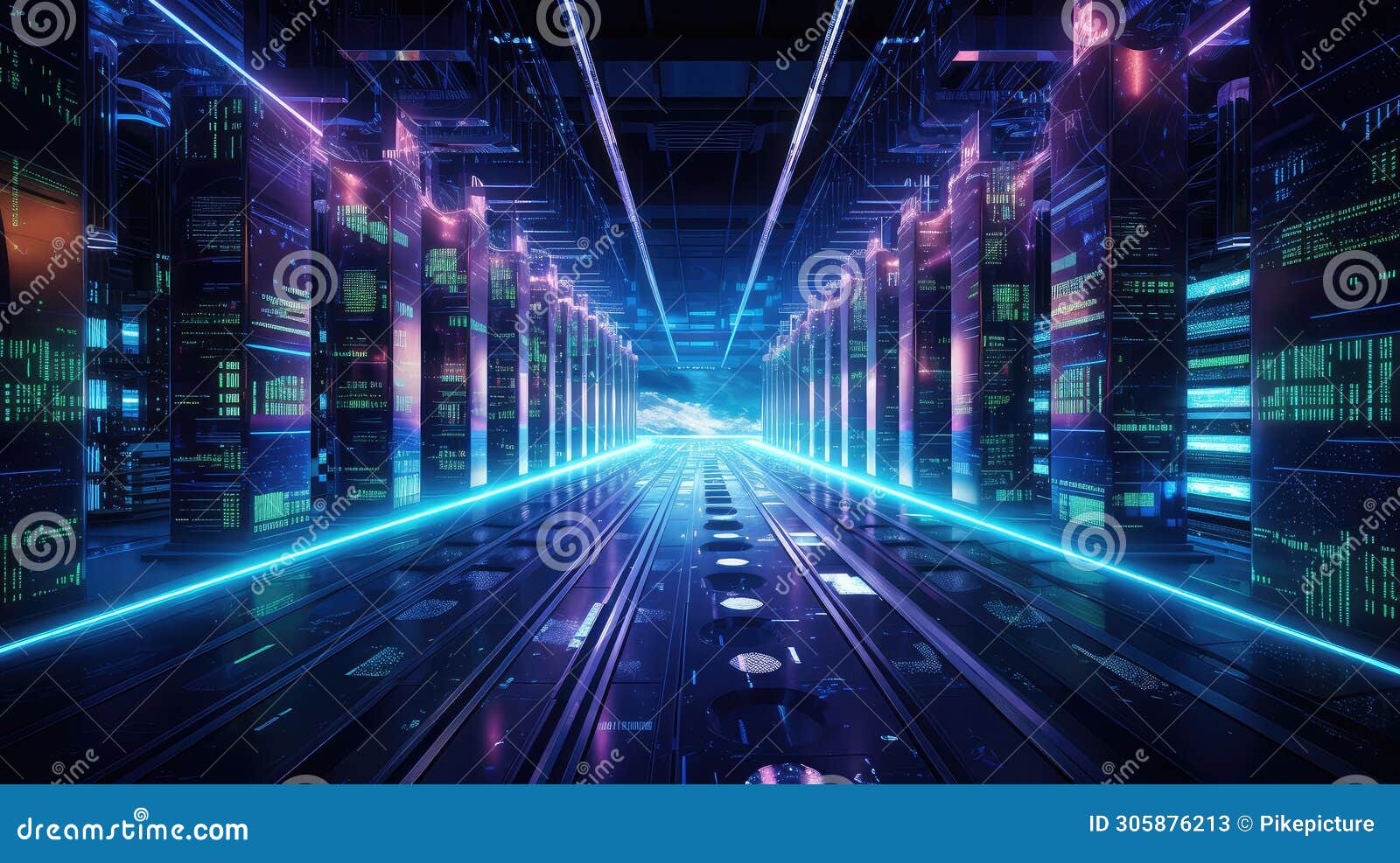 Technology computer farm stock illustration. Illustration of machine ...