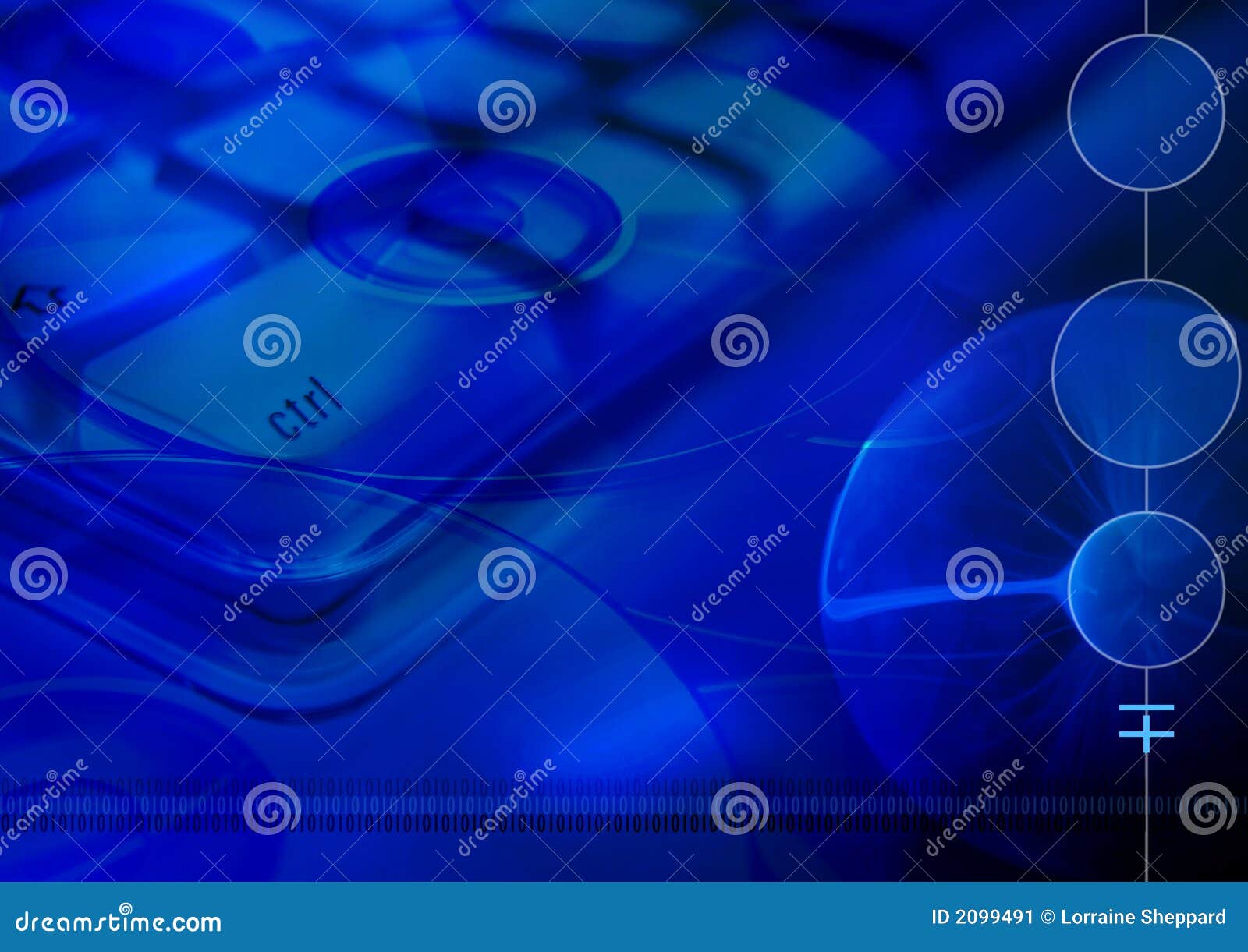 Technology computer power stock illustration. Illustration of circles ...