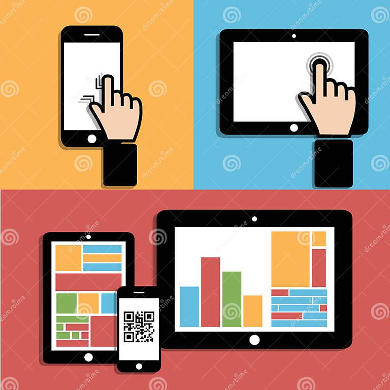 Technology stock vector. Illustration of touch, computer - 36606401