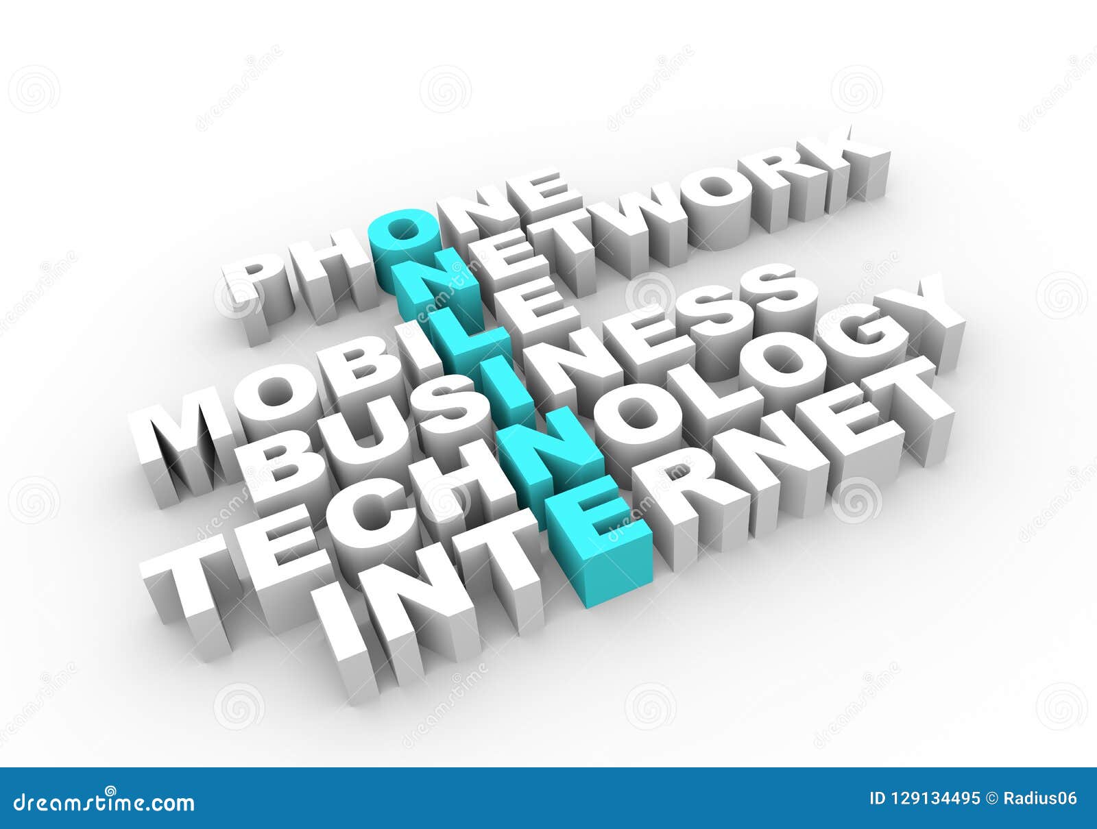 Technology concept acronym stock illustration. Illustration of ...