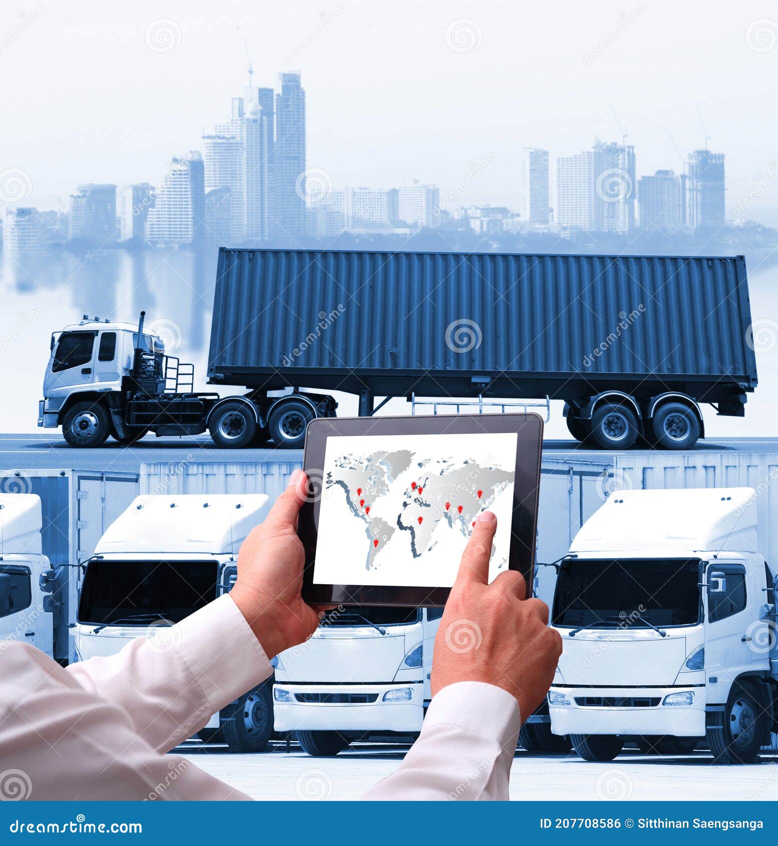 Transportation, Import-export and Logistics Concept, Stock Photo ...