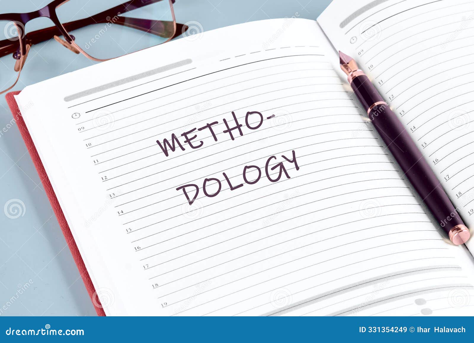 Technology Concept. METHODOLOGY Written in the Notebook of a ...