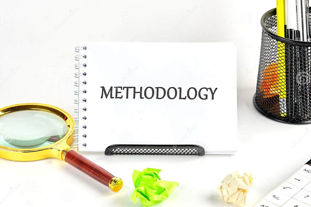 Technology Concept. METHODOLOGY Written in a Notebook on a White ...