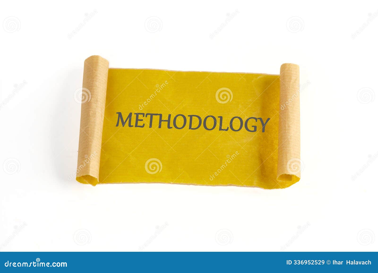 Technology Concept. METHODOLOGY Written on Paper, a Mustard-colored ...