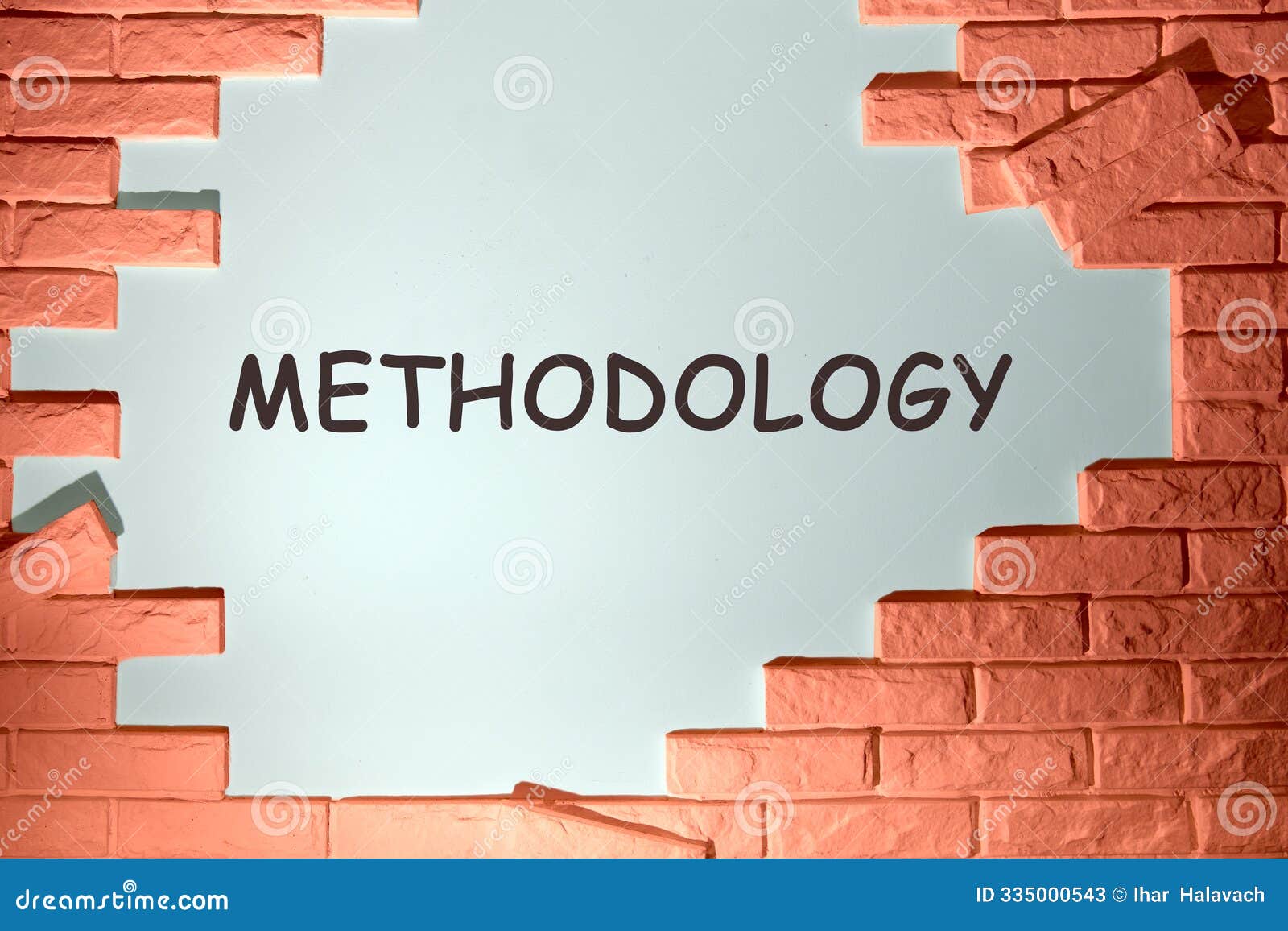 Technology Concept. METHODOLOGY Written on the Wall Under the ...