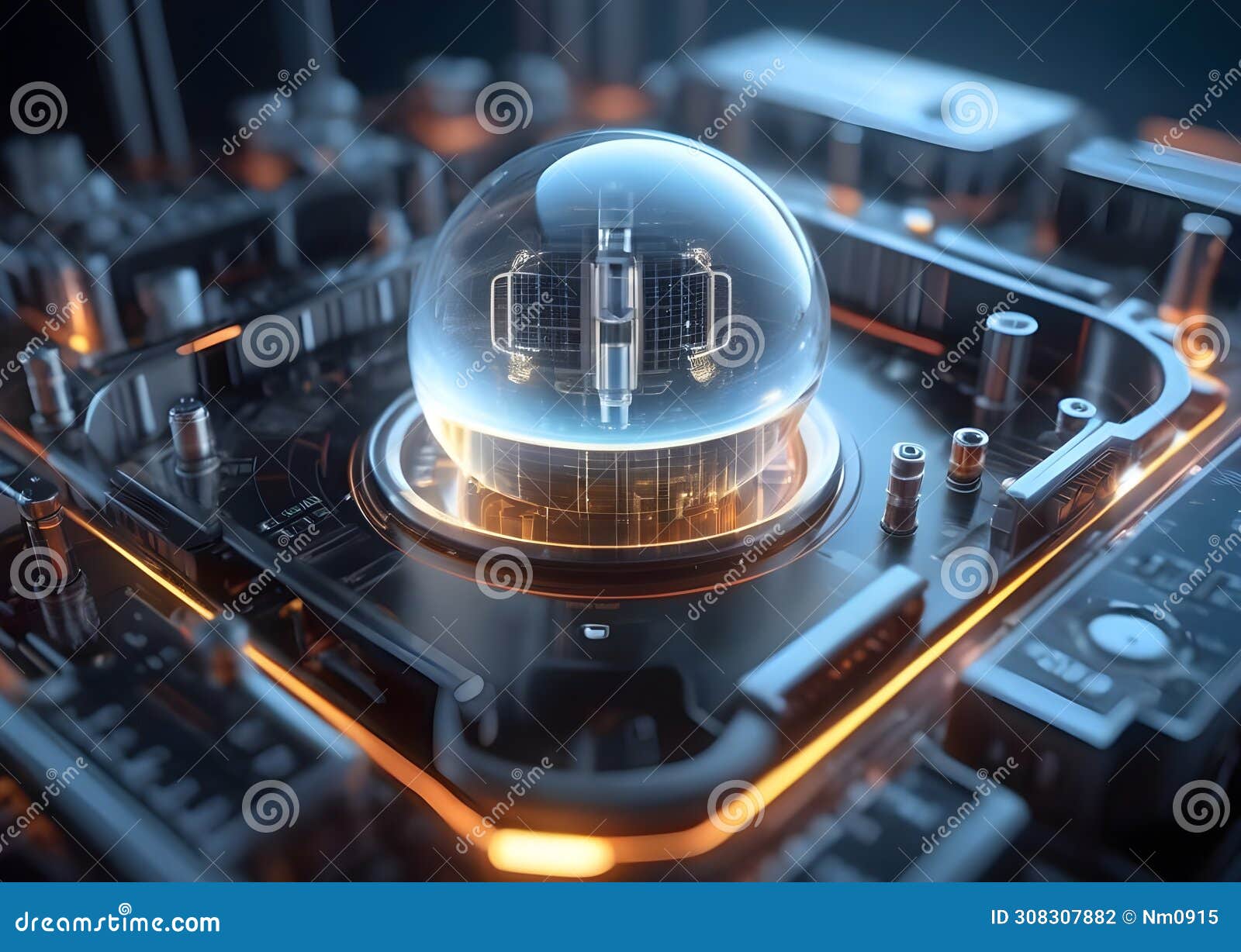 Technology Concept. Printed Circuit Board. Innovation and Electrical ...