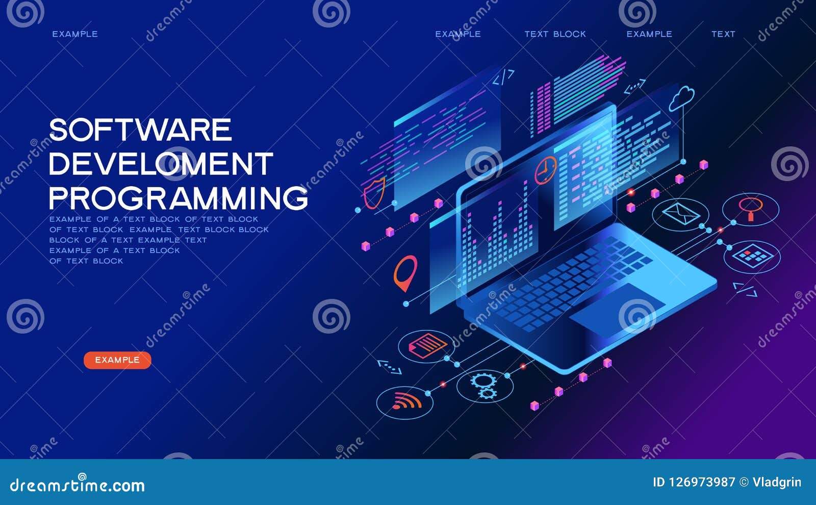 Programming web banner stock vector. Illustration of background - 126973987 Programming web banner stock vector. Illustration of background - 126973987
