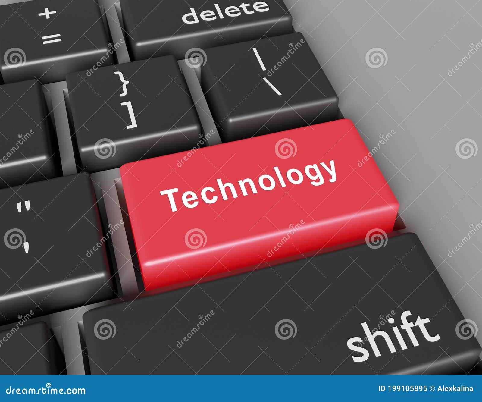 Technology Concept. Word Technology on Button of Computer Keyboard ...