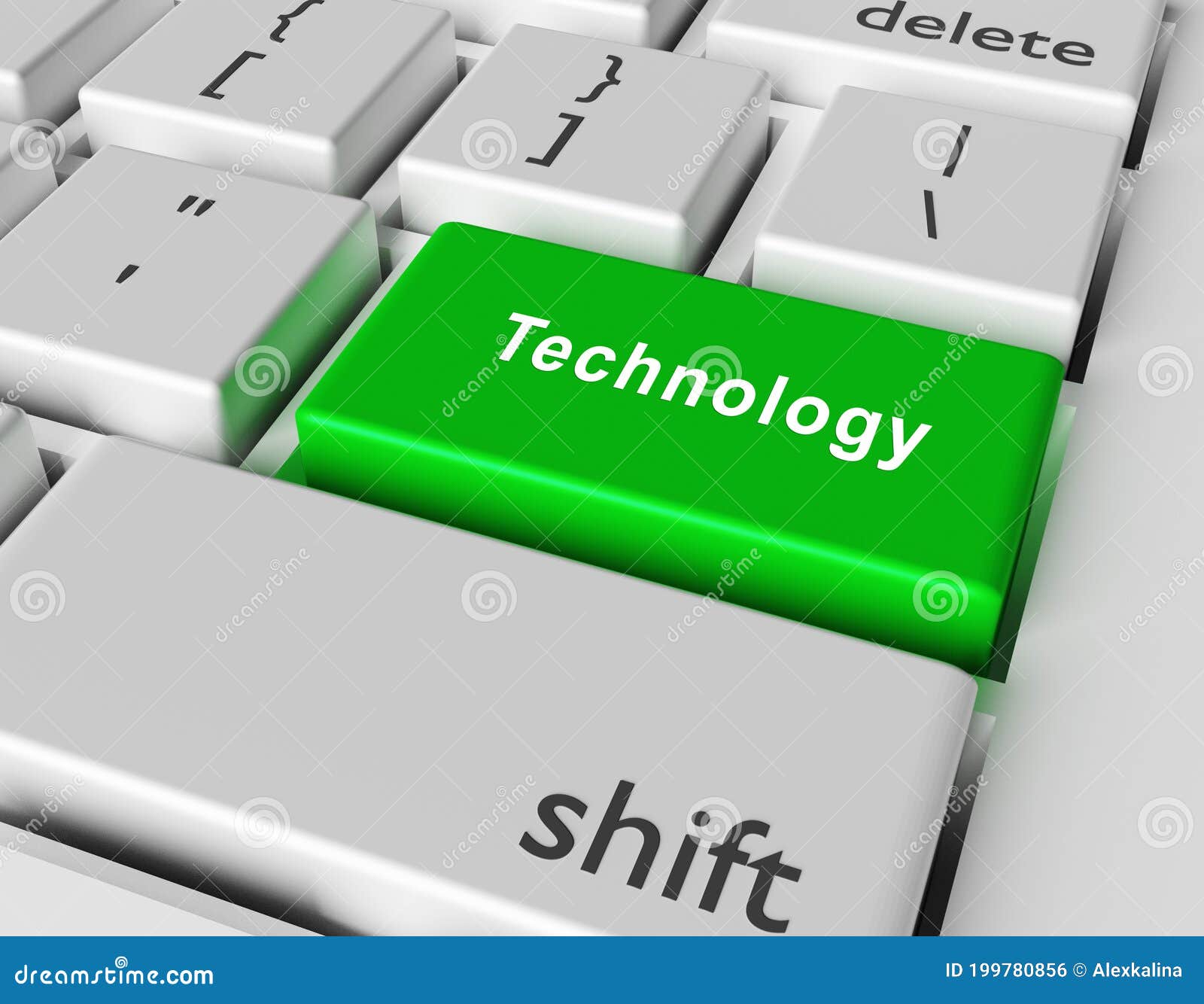 Technology Concept. Word Technology on Button of Computer Keyboard ...