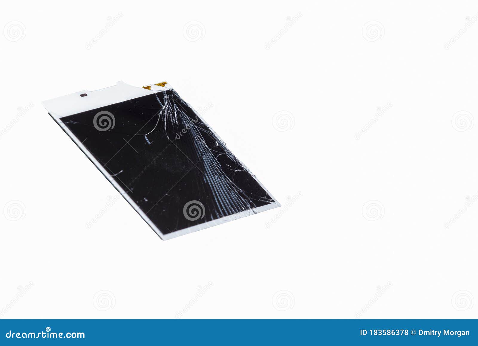 Technology Concepts. Closeup View of Modern Smartphone Broken LCD Touch ...