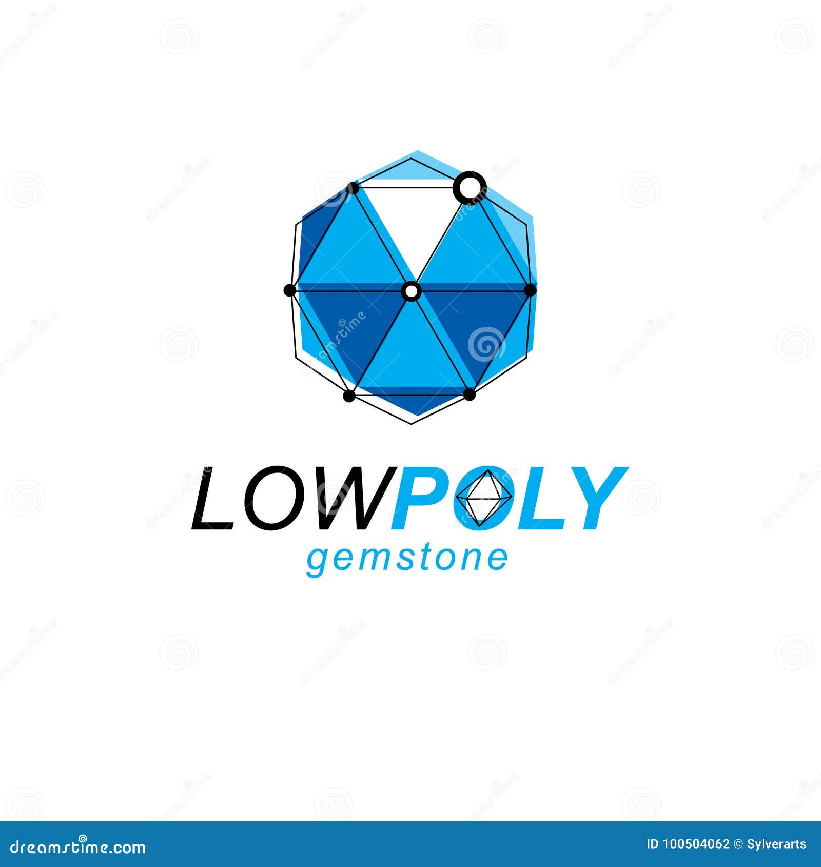 Technology Conceptual Logo. Vector Abstract 3D Mesh Object, Design ...