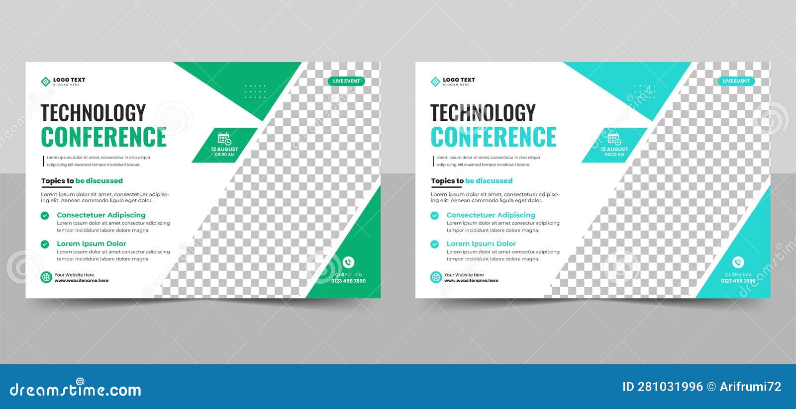 Technology Conference Flyer Template Design, Corporate Business ...
