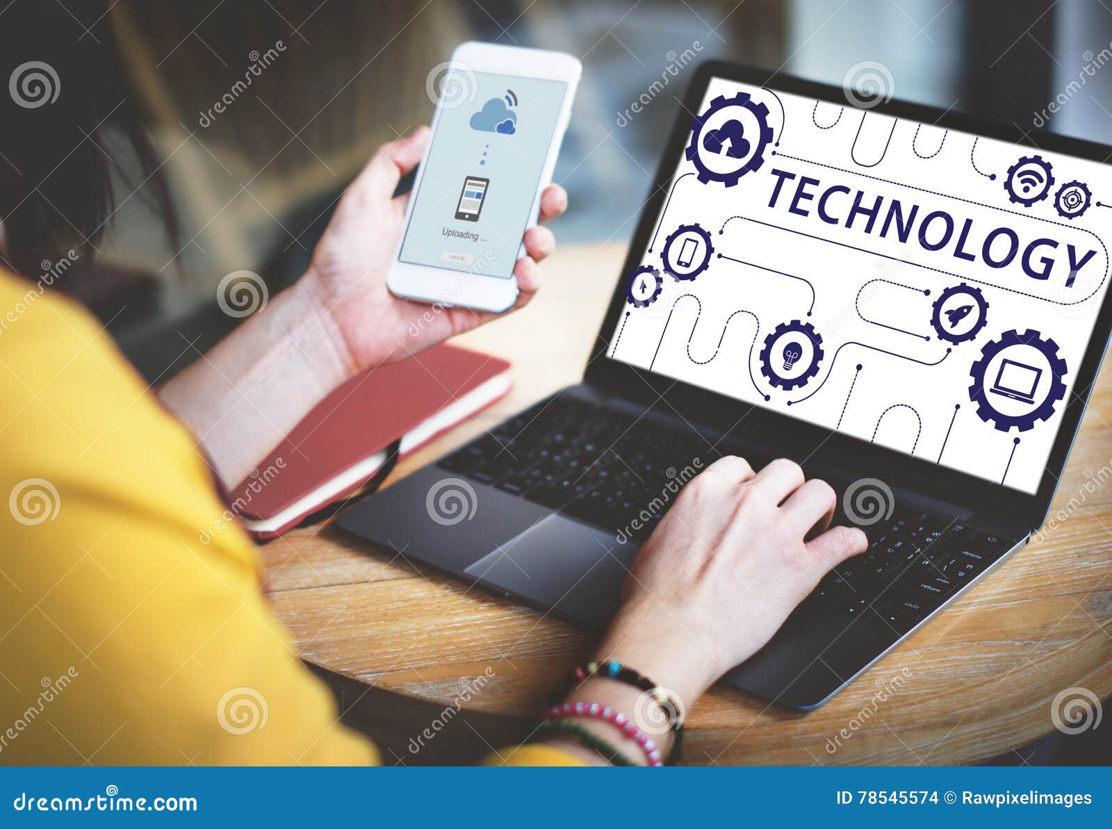 Technology Connecting Cloud Network Concept Stock Photo - Image of ...