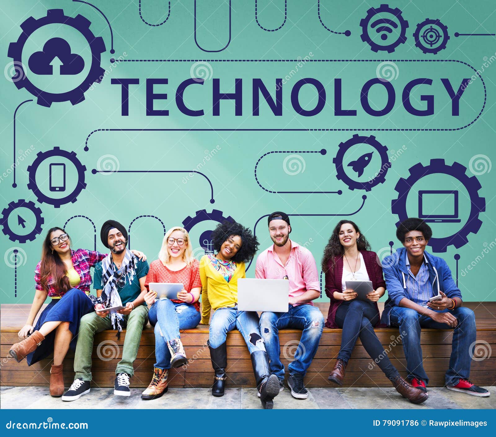 Technology Connecting Cloud Network Concept Stock Photo - Image of ...