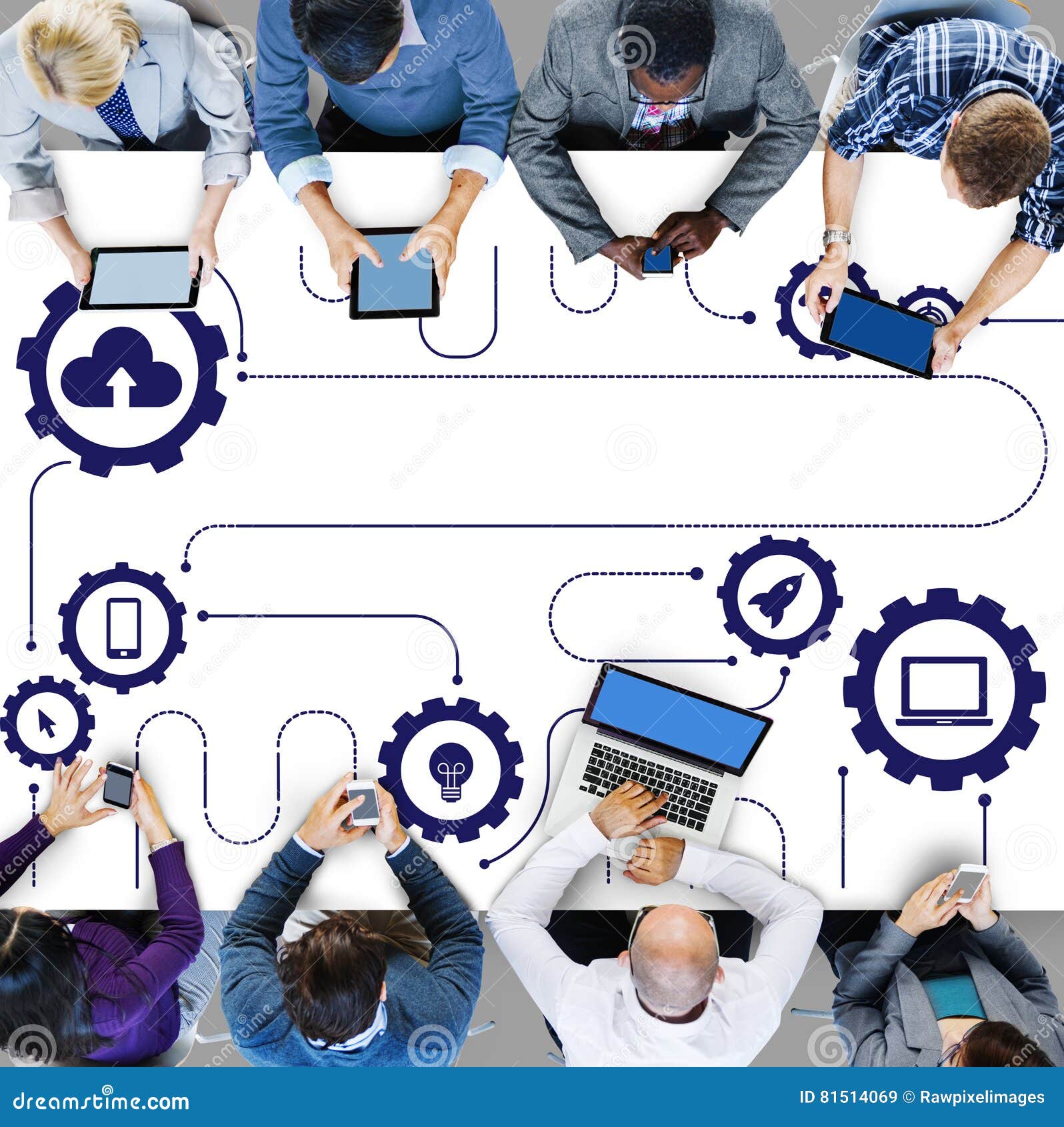 Technology Connecting Cloud Network Concept Stock Image - Image of ...