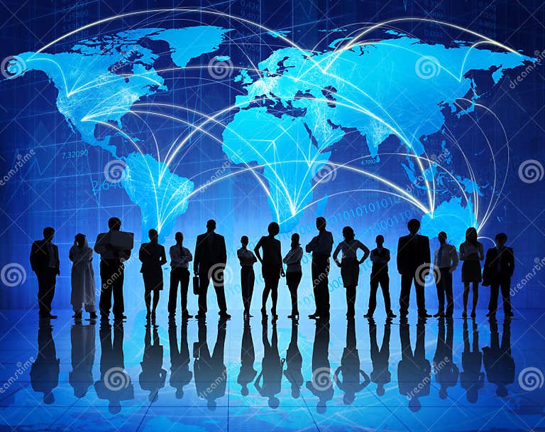 Technology Connecting People Around the World Stock Photo - Image of ...