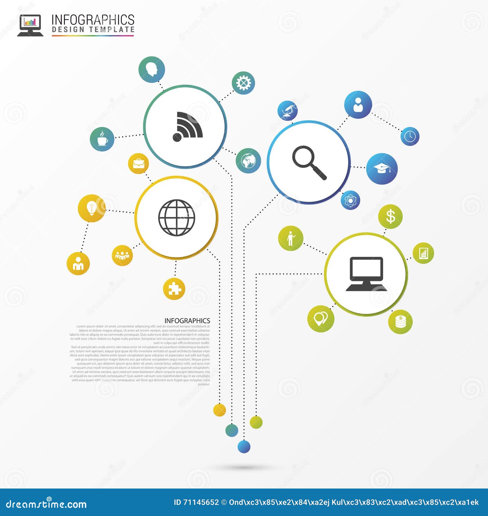 Technology Connection Concept. Abstract Tree Stock Vector ...