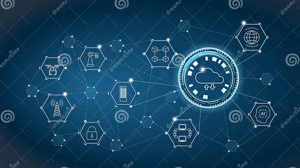 Technology Connection Graphic Stock Vector - Illustration of tech ...