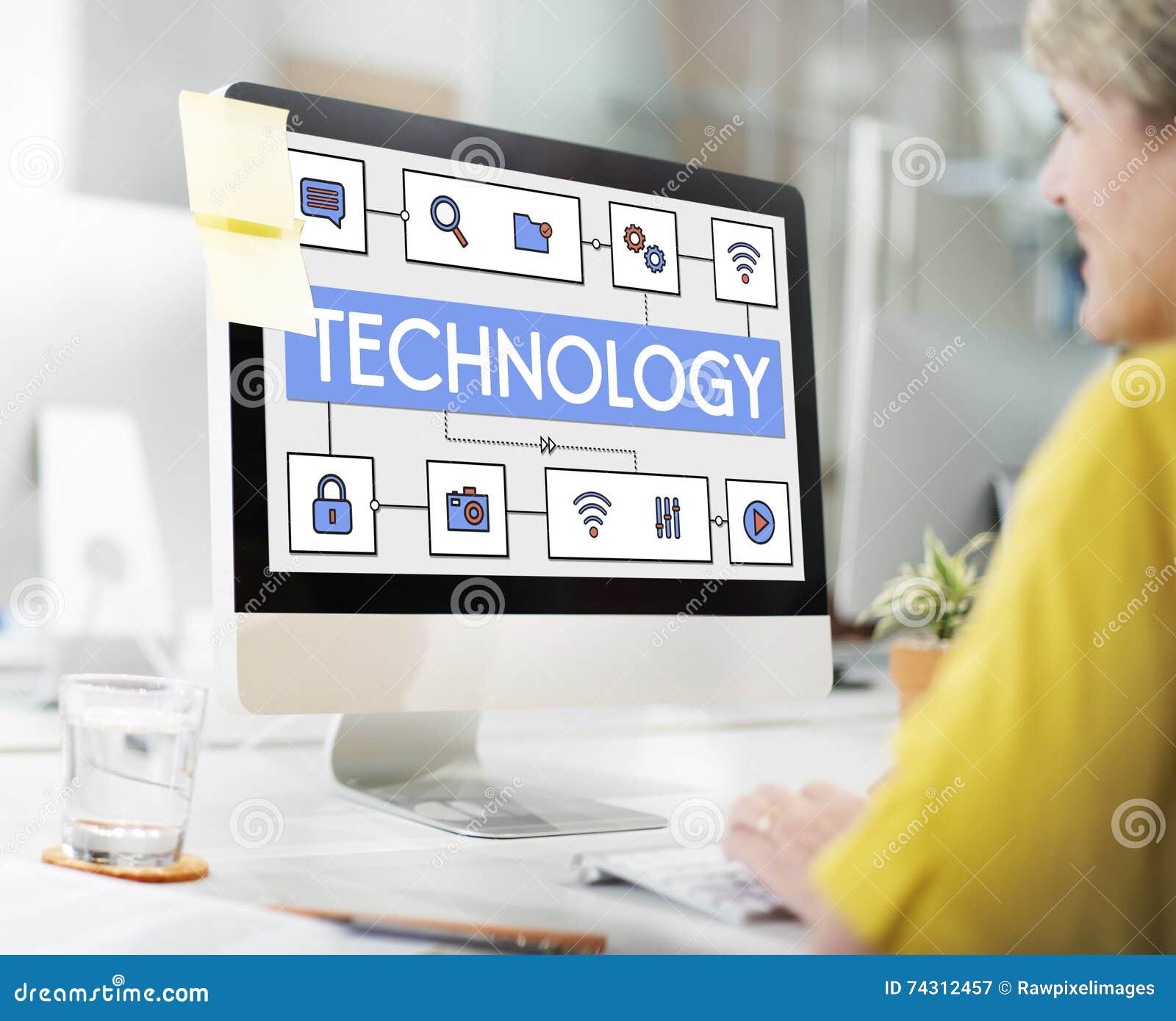 Technology Connection Innovation Internet Communication Concept Stock ...