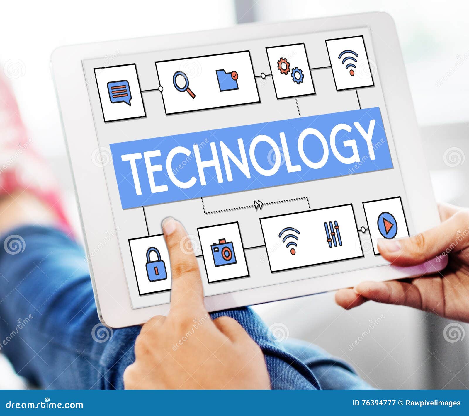 Technology Connection Innovation Internet Communication Concept Stock ...