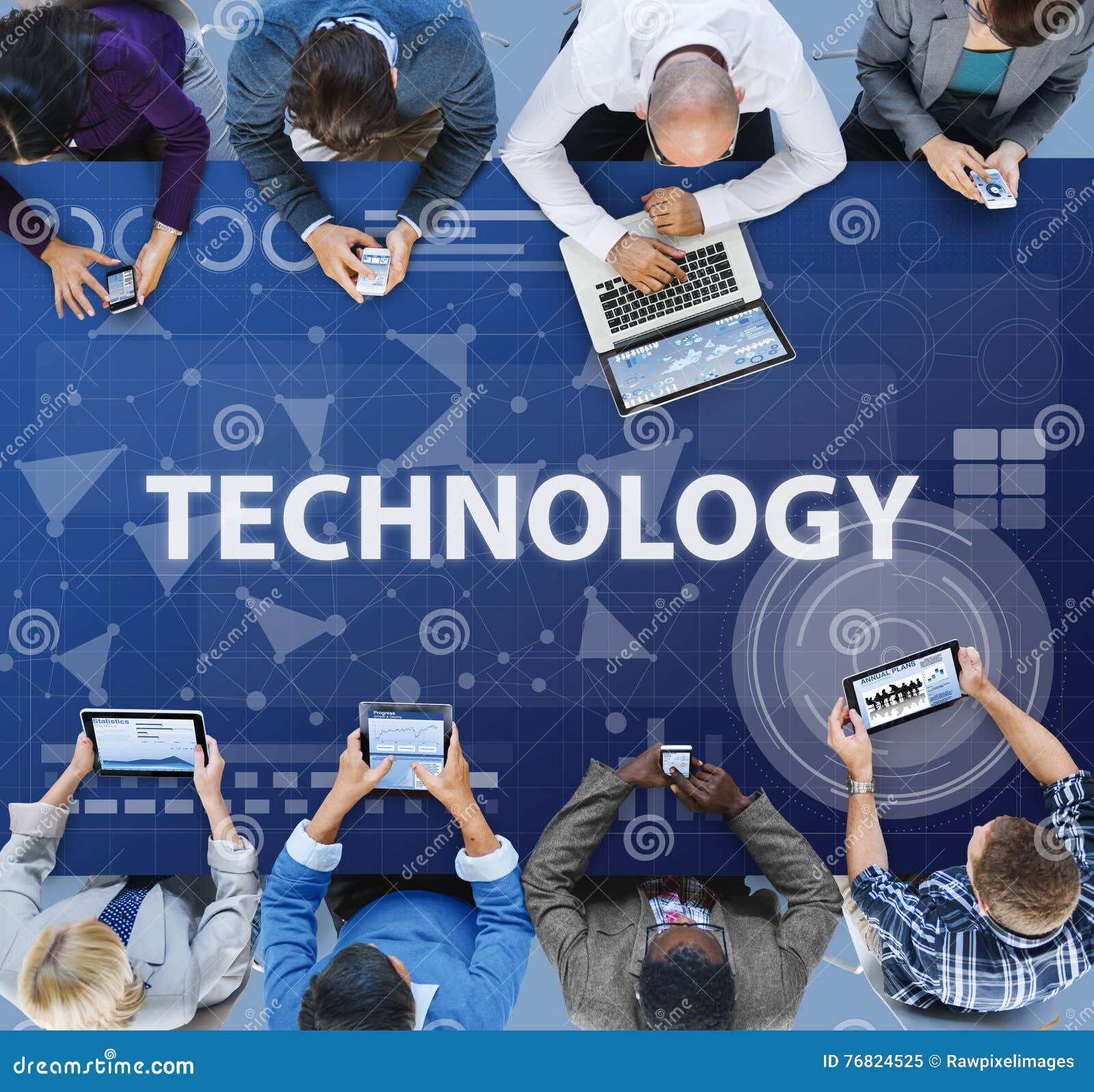 Technology Connection Innovation Internet Communication Concept Stock ...