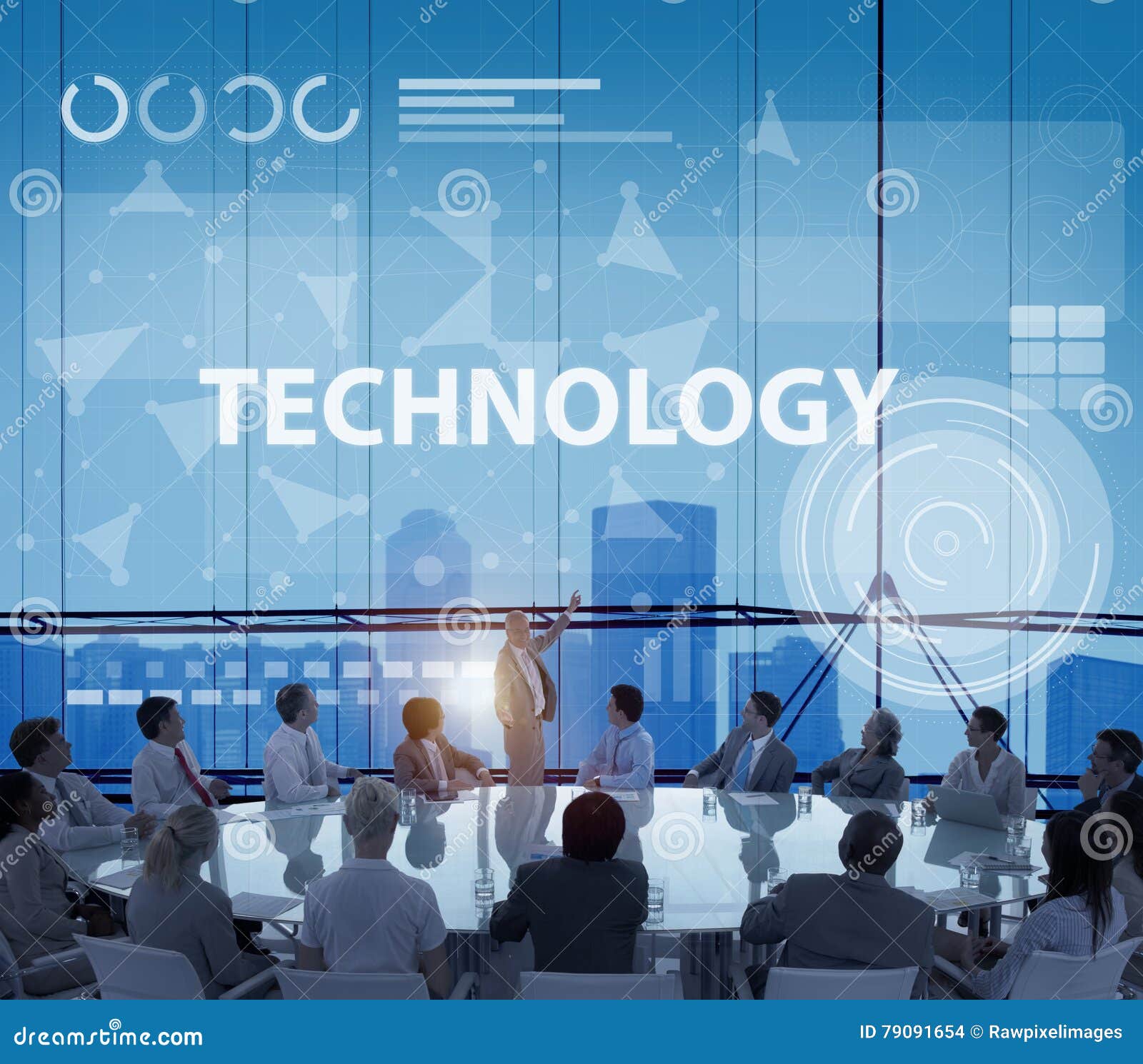 Technology Connection Innovation Internet Communication Concept Stock ...