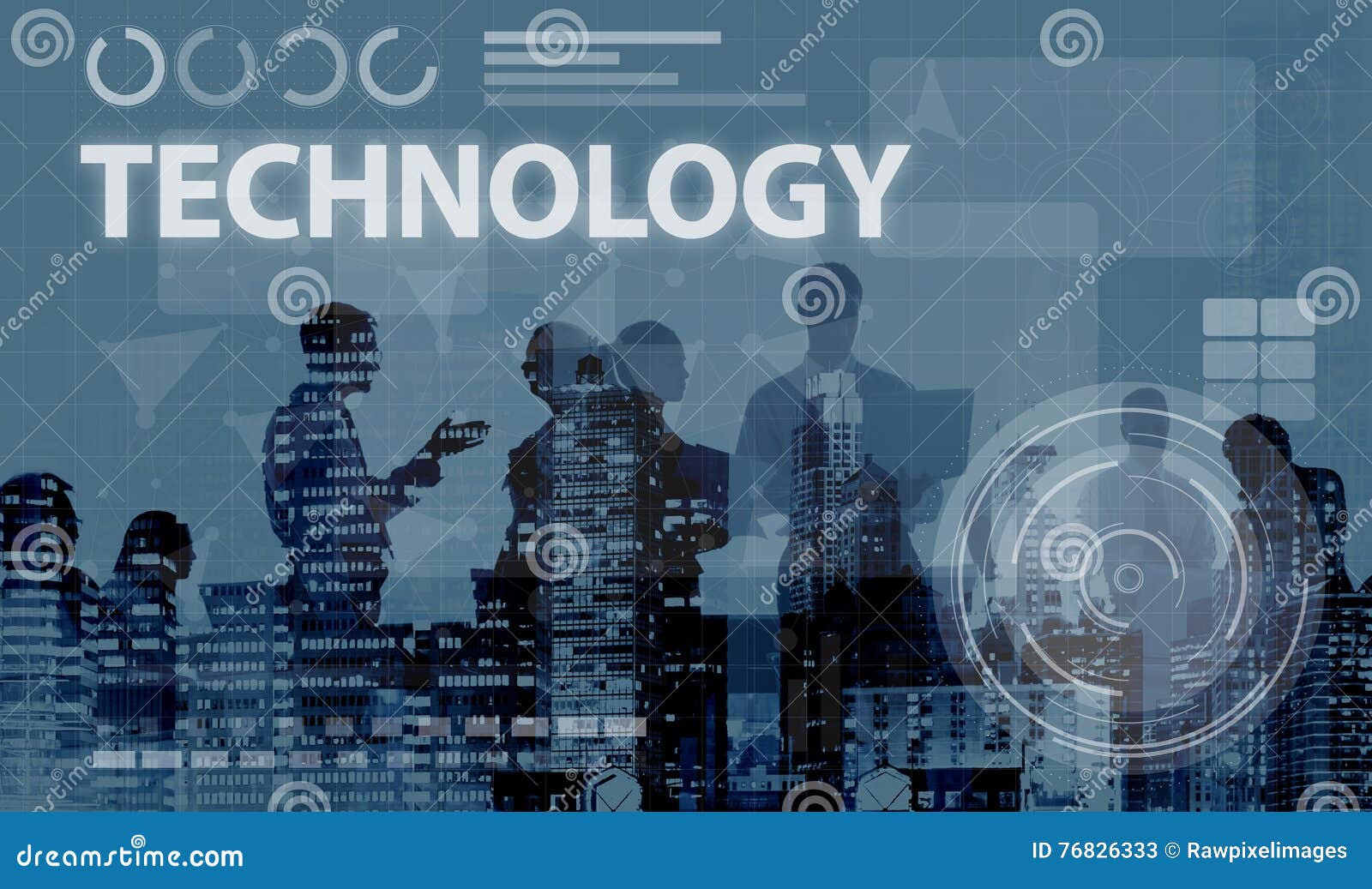 Technology Connection Online Networking Medias Concept Stock Image ...