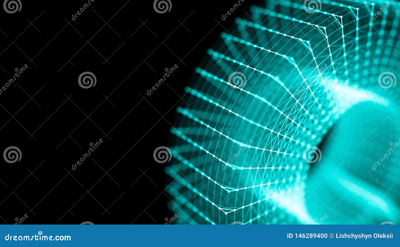 Technology Connection Structure. 3d Rendering of Twist Form. Technology Background. Ai Element ...