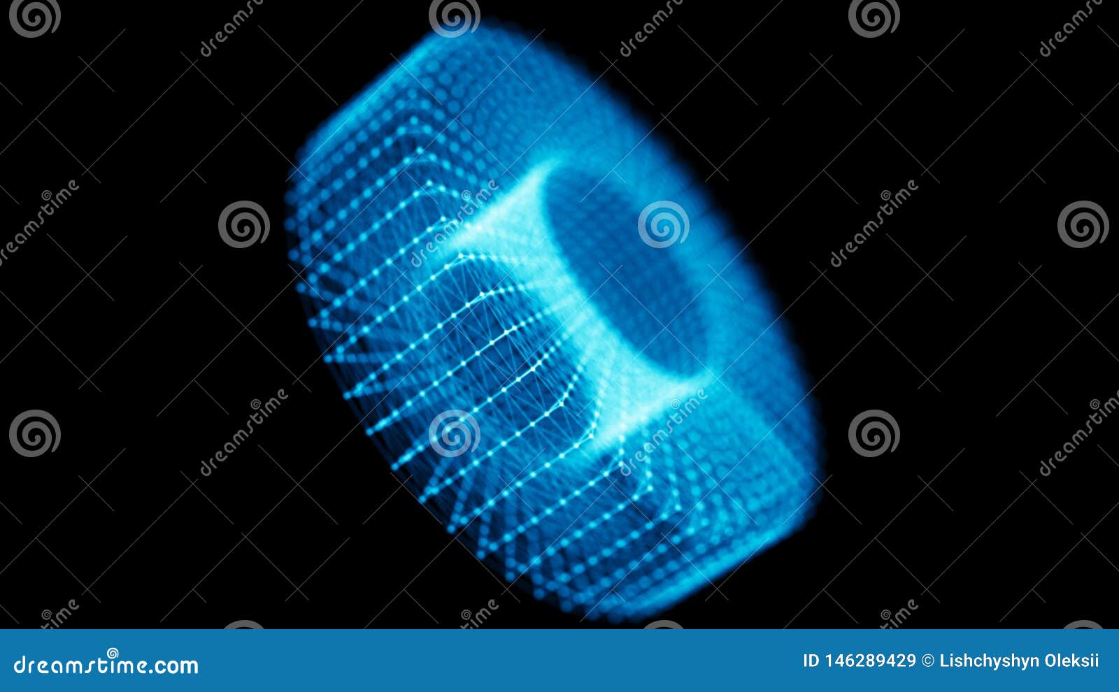 Technology Connection Structure. 3d Rendering of Twist Form. Technology Background. Ai Element ...