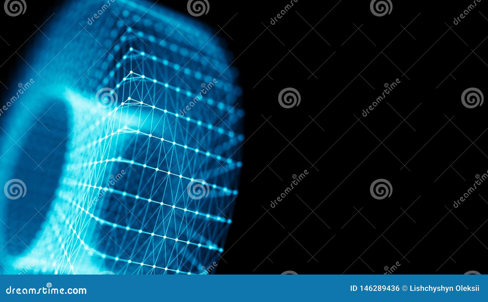 Technology Connection Structure. 3d Rendering of Twist Form. Technology Background. Ai Element ...