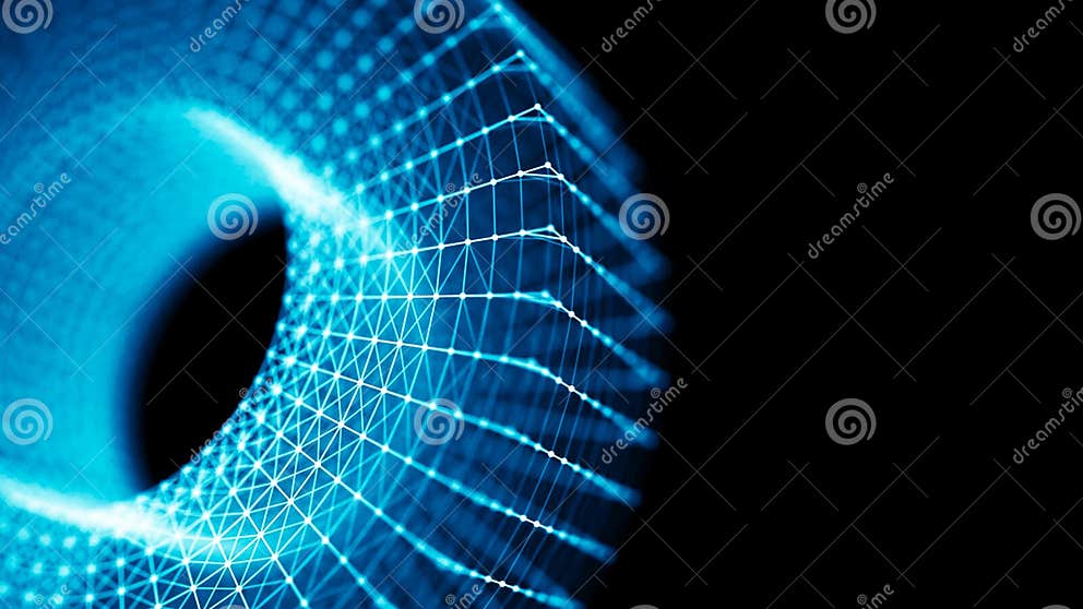 Technology Connection Structure. 3d Rendering of Twist Form. Technology Background. Ai Element ...