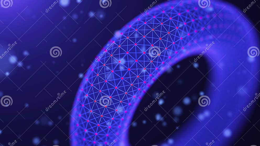 Technology Connection Structure. 3d Rendering of Twist Form. Technology Background. Ai Element ...