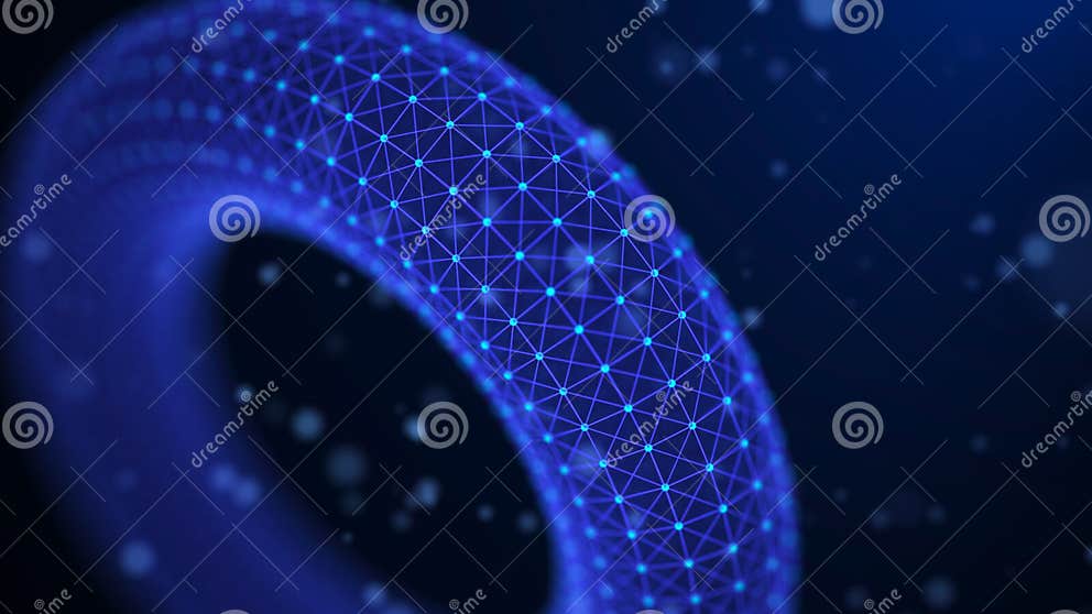 Technology Connection Structure. 3d Rendering of Twist Form. Technology Background. Ai Element ...