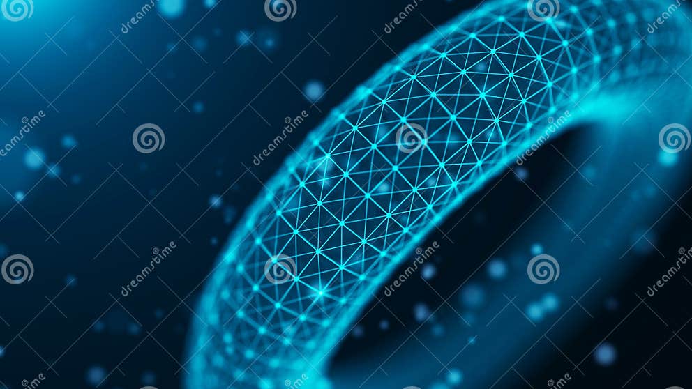 Technology Connection Structure. 3d Rendering of Twist Form. Technology Background. Ai Element ...