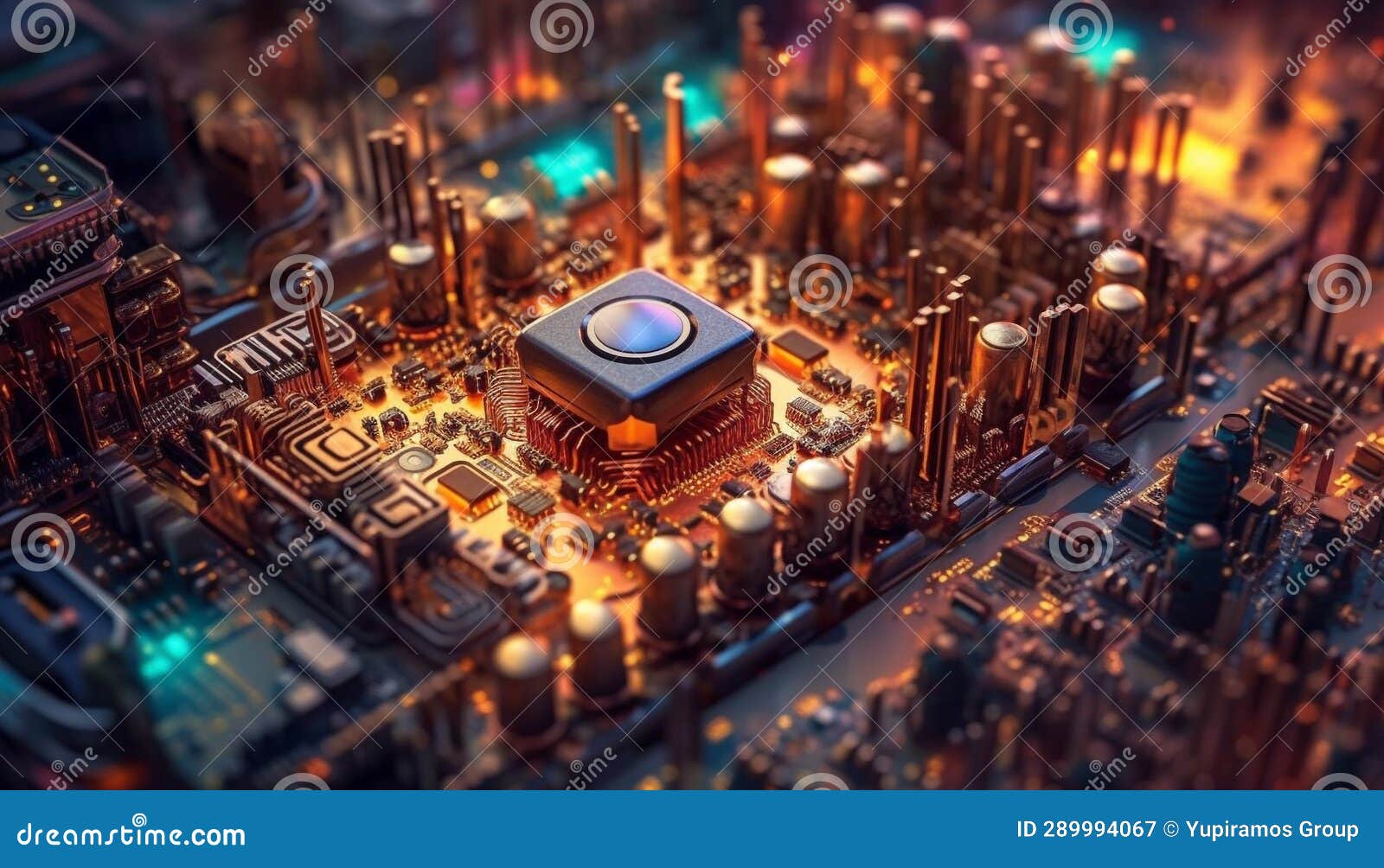 Complex Computer Motherboard Circuits Are Elegantly Portrayed In This ...