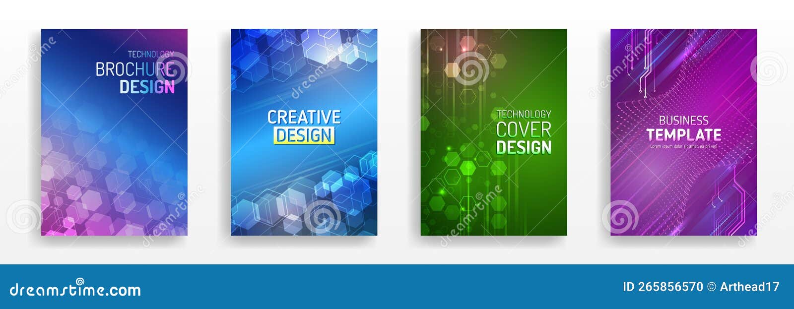 Technology Covers Corporate Documents. Layout Template Science Designs ...