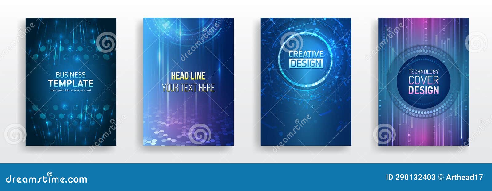 Technology Covers Corporate Documents. Layout Template Science Designs ...