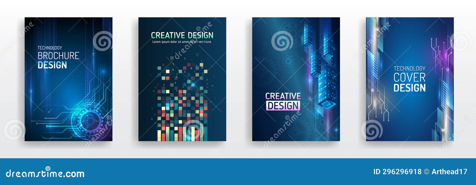 Technology Covers Corporate Documents. Layout Template Science Designs ...