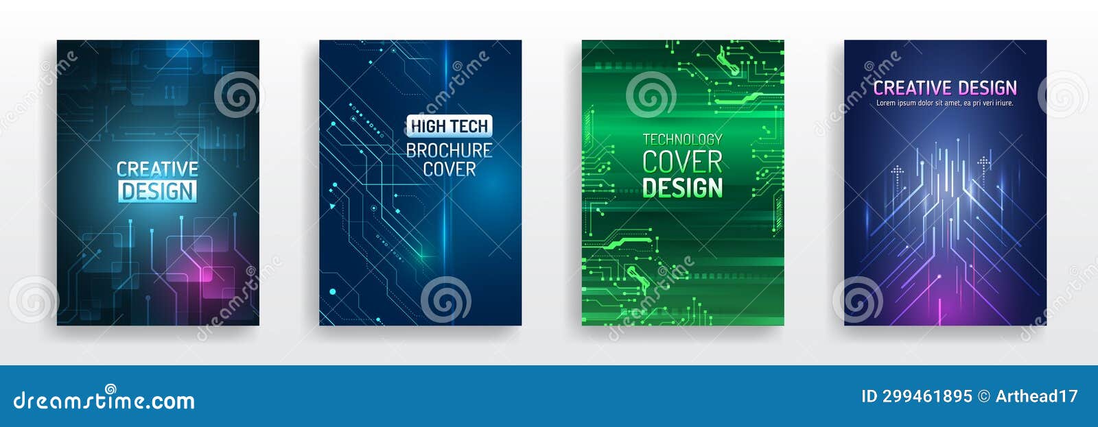 Technology Covers Corporate Documents. Layout Template Science Designs ...