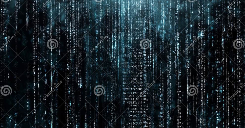 Technology and Cyber Abstract Background 3D Illustration Stock ...