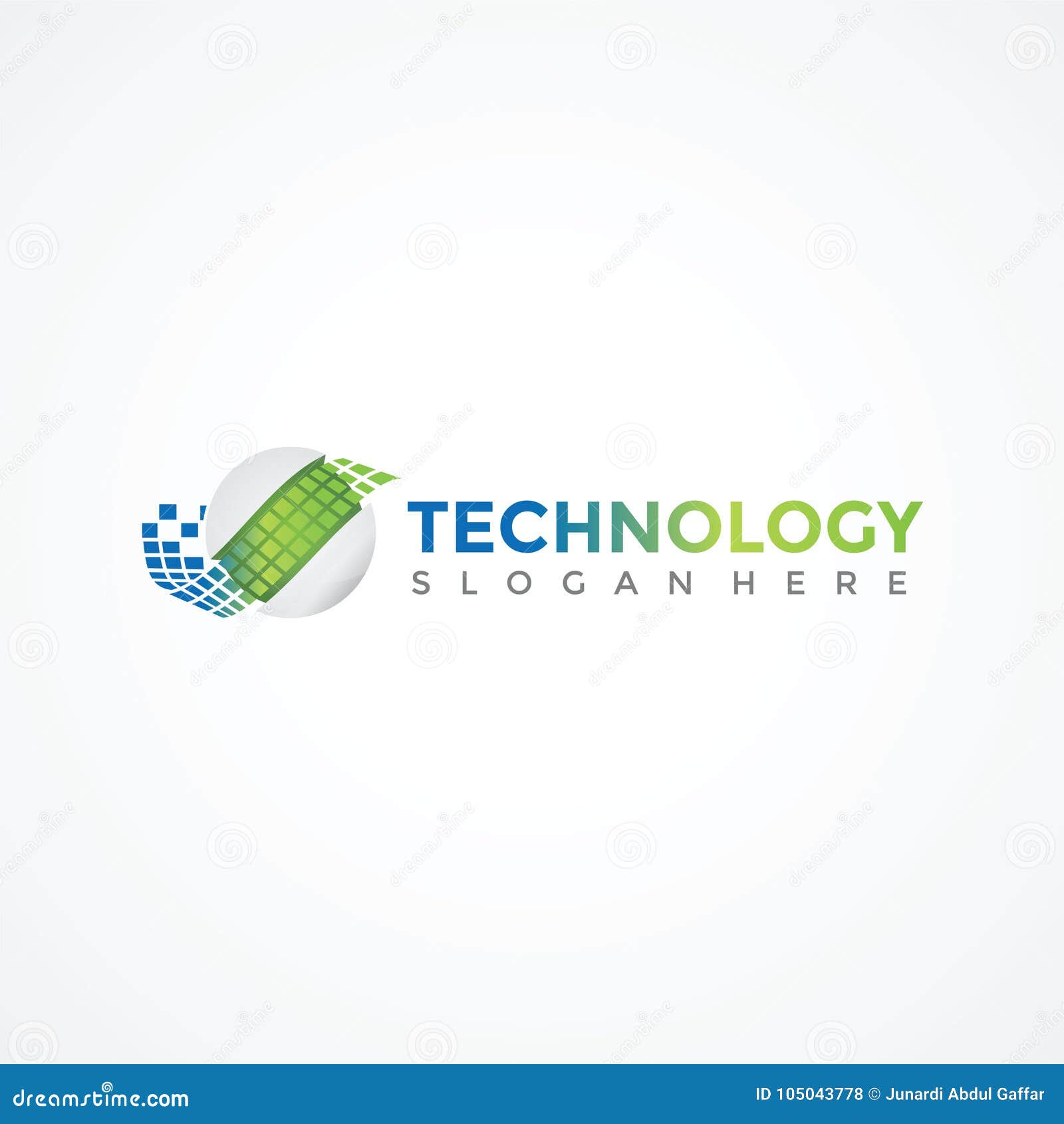 Technology 3D Logo Template. Vector Illustrator Eps.10 Stock Vector ...