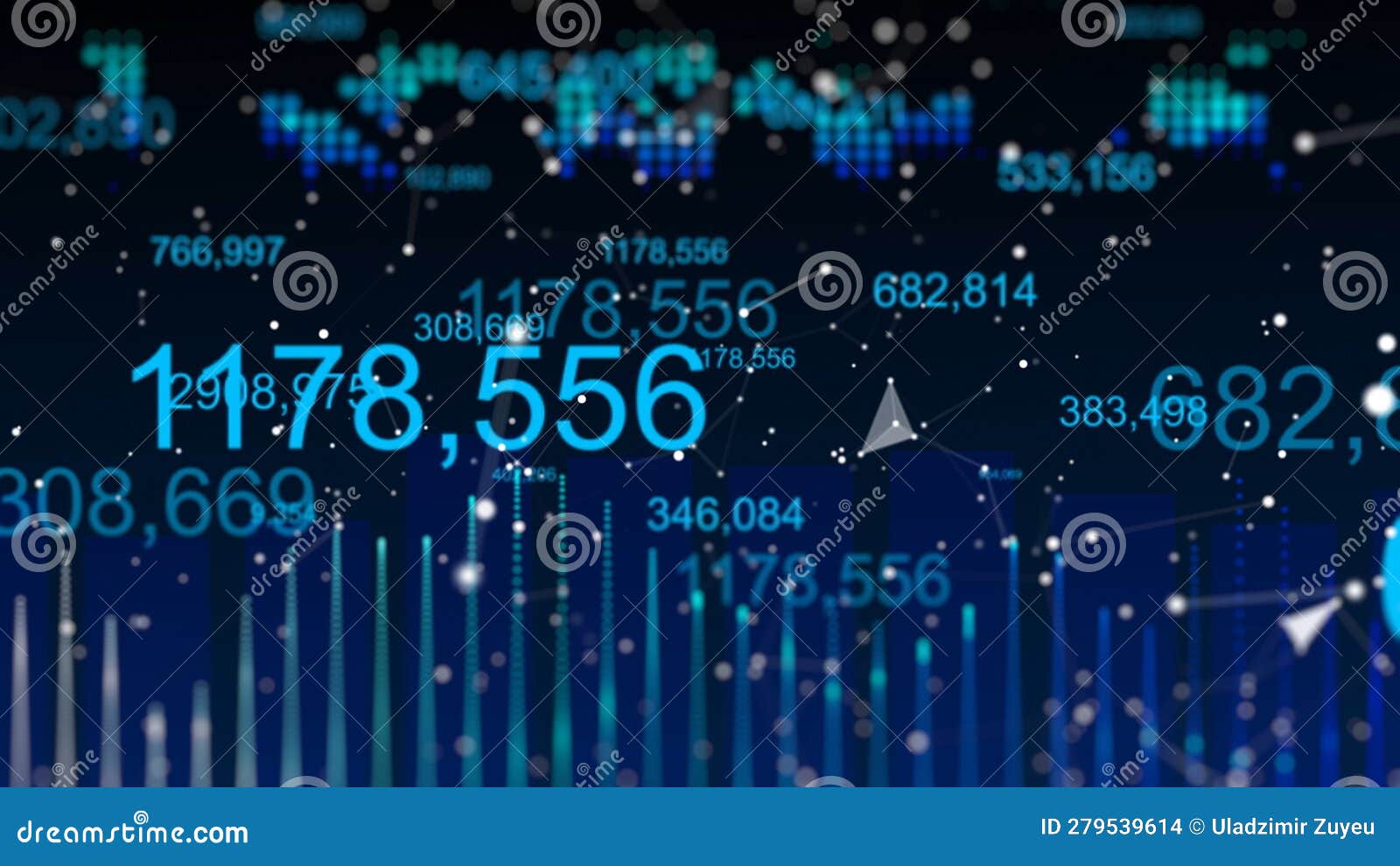 Technology Data Analytics Business Background. Abstract Futuristic ...