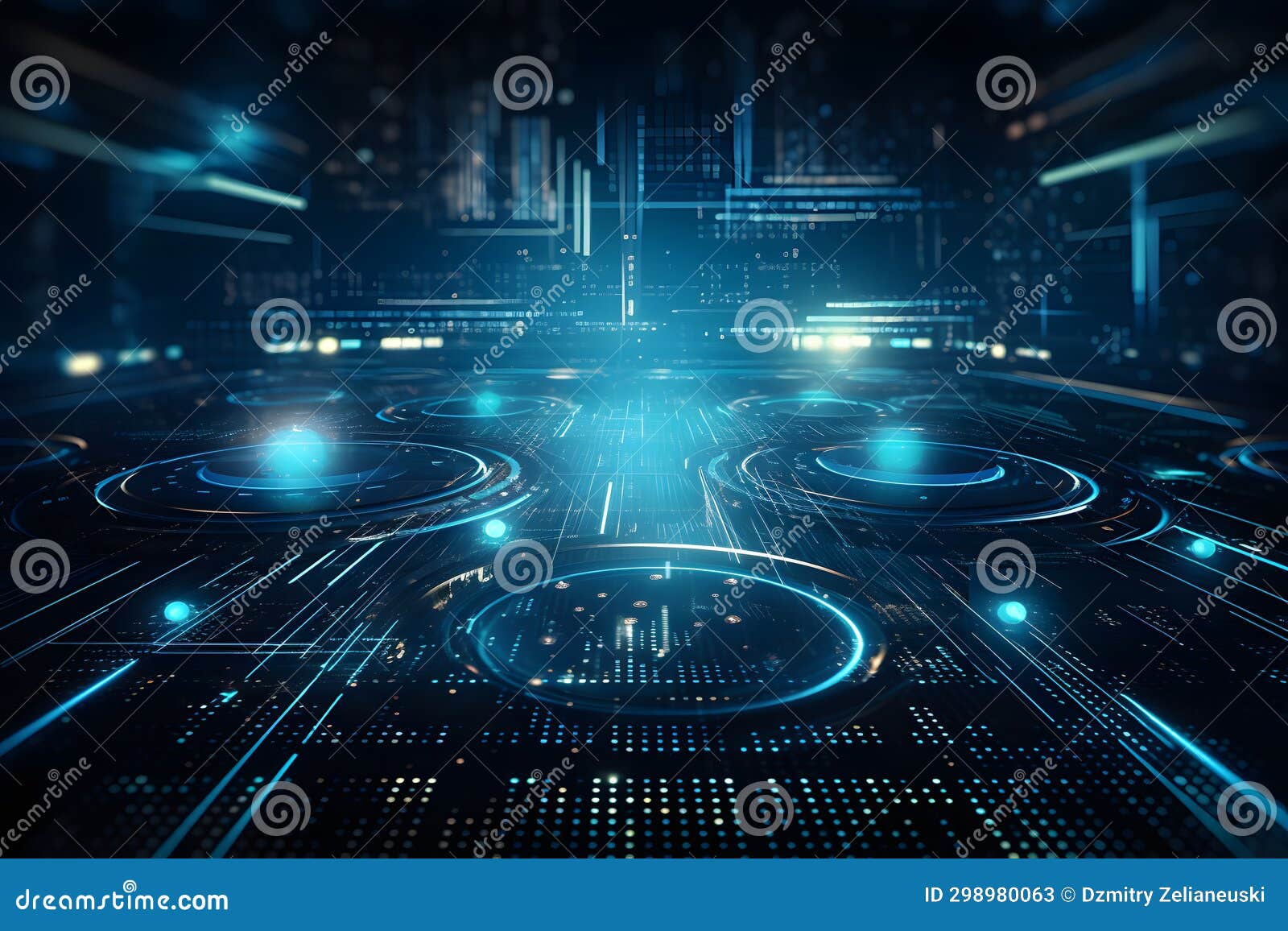 Technology Data Background. Generative AI Stock Illustration ...