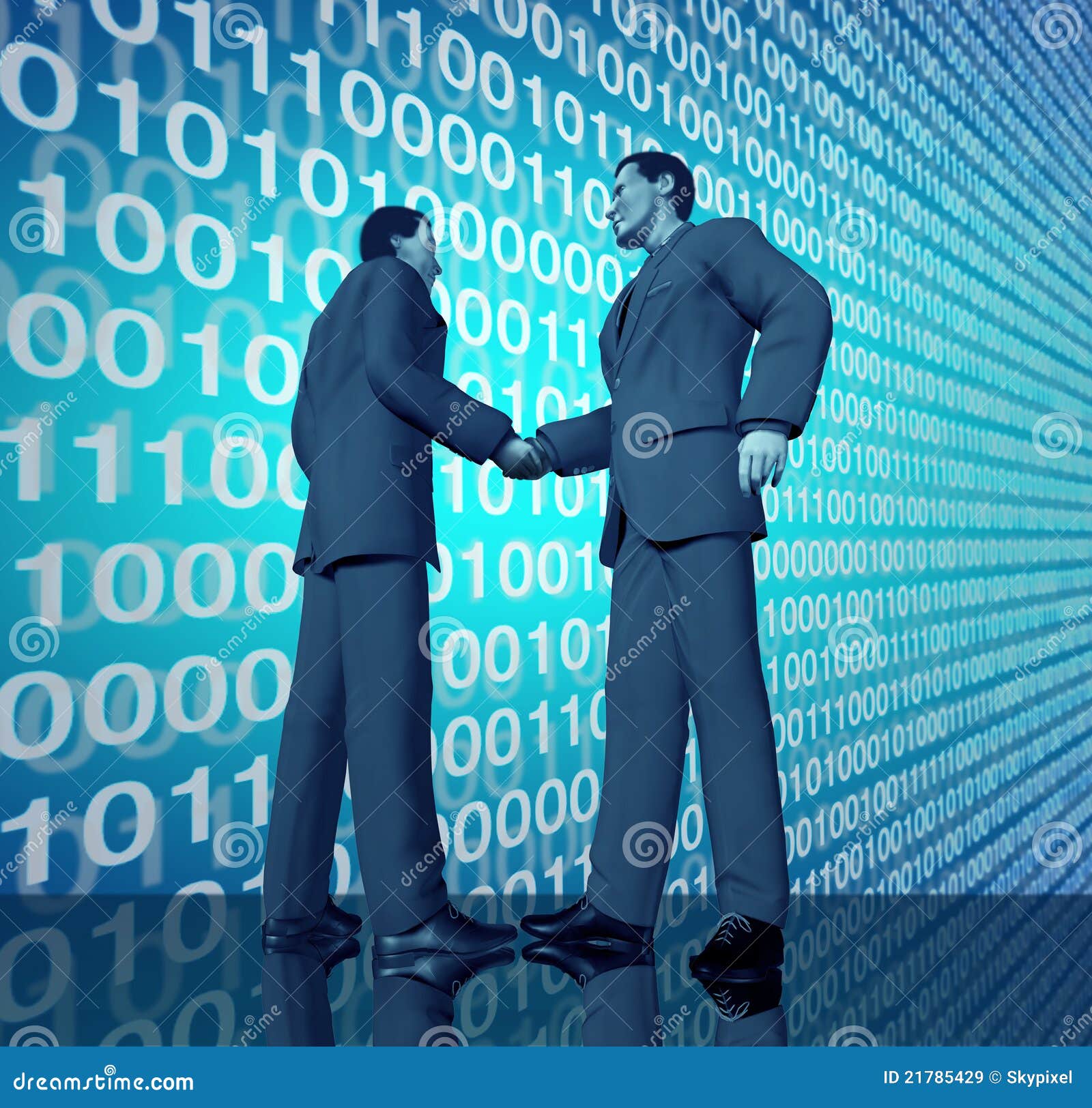 Technology deal stock illustration. Illustration of binary - 21785429